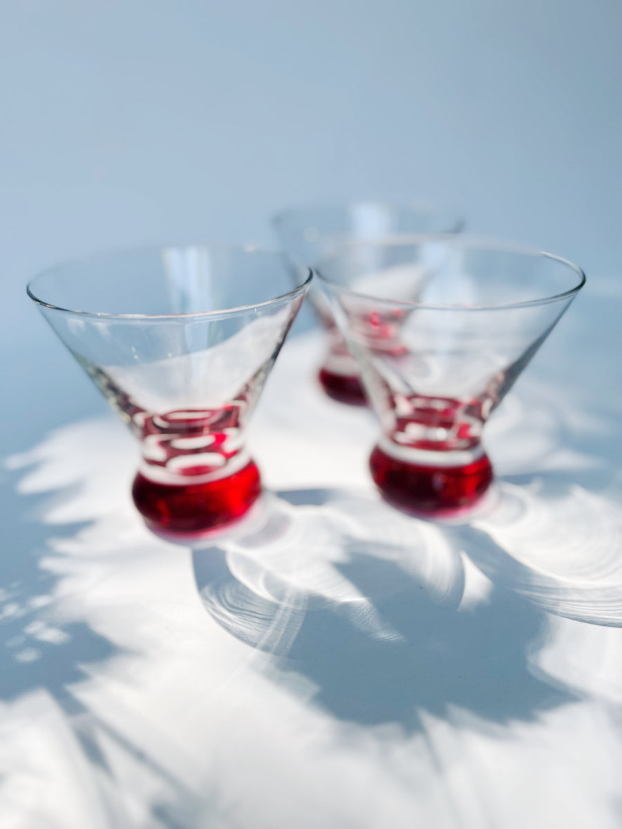 CHERRY TAPERED BOTTOM BAR GLASSES SET – marigold